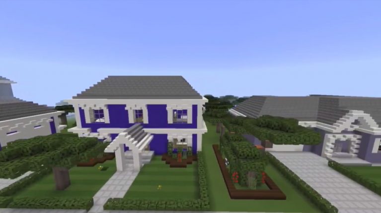 School and Neighborhood Map [Creation] | Minecraft PE Bedrock Maps