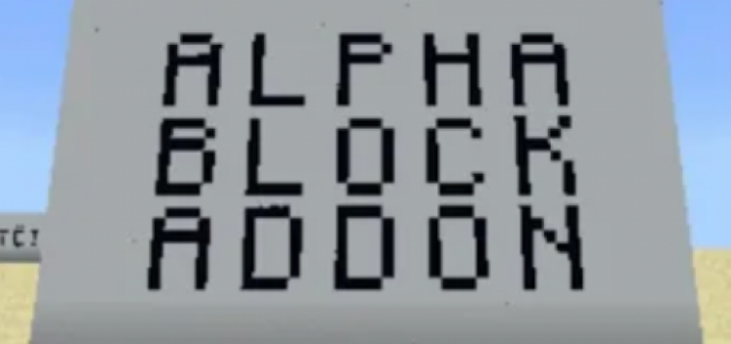 AlphaBlocks Addon | Minecraft PE Bedrock Addons, Minecraft PE Bedrock Mods