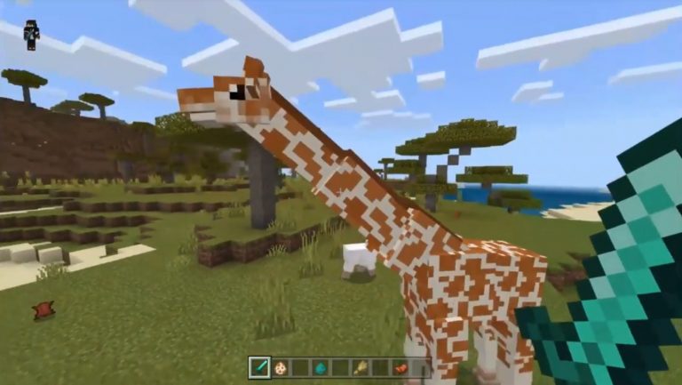 Giraffes Addon | Minecraft PE Bedrock Addons, Minecraft PE Bedrock Mods