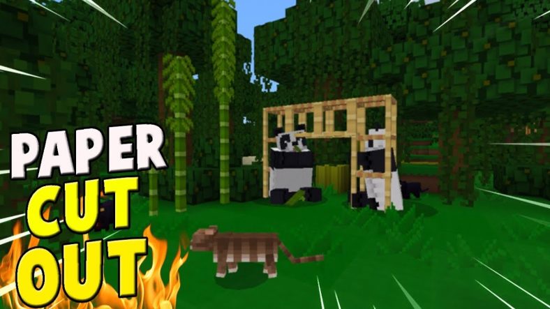 Paper Cut-Out Texture Pack | Minecraft PE Bedrock Texture Packs
