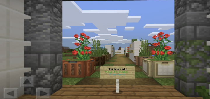 Planters: Tutorial Map | Minecraft PE Bedrock Maps