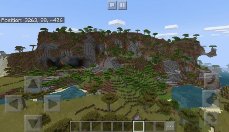 Giant Unearthed Fossil Discovered Seed | Minecraft PE Bedrock Seeds