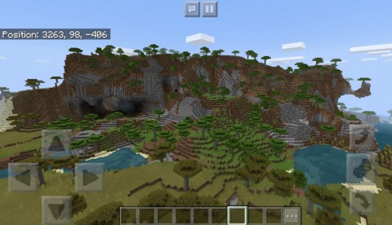 Giant Unearthed Fossil Discovered Seed | Minecraft PE Bedrock Seeds
