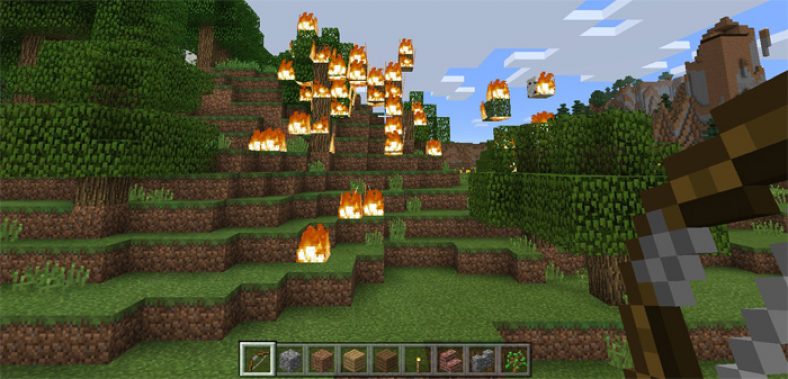 Fire Arrows Mod | Minecraft PE Bedrock Mods