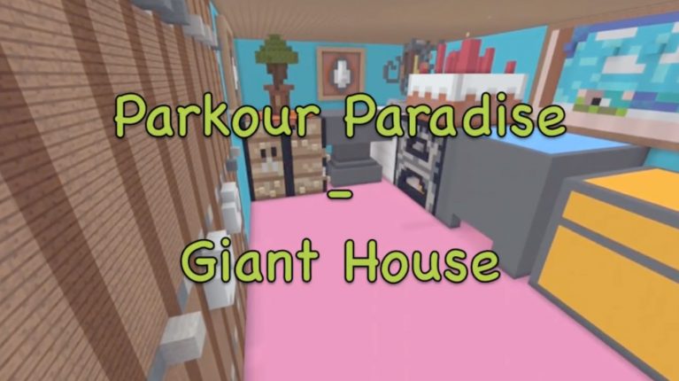 Parkour Paradise: Giant House Map | Minecraft PE Bedrock Maps
