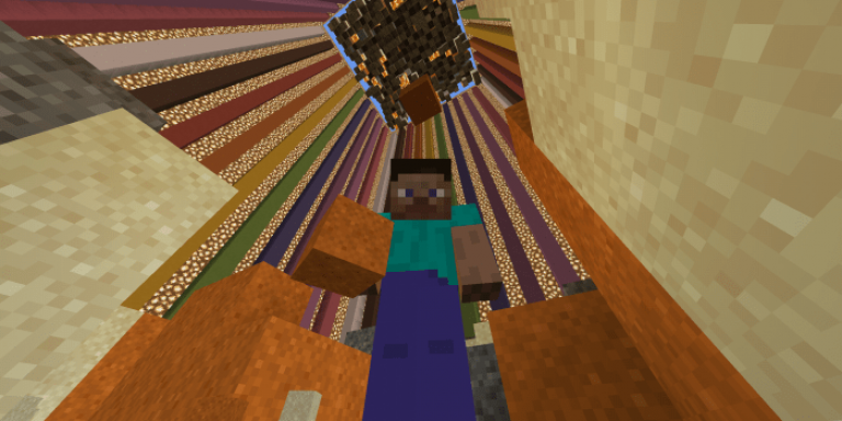 Sand And Gravel Free Fall Map | Minecraft PE Bedrock Maps