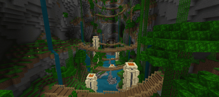 Temple Glide Map | Minecraft PE Bedrock Maps