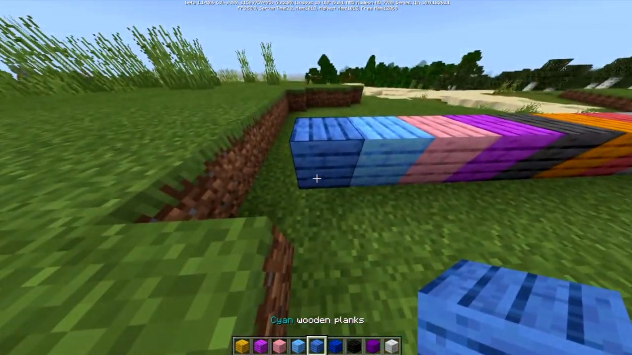 Colorable Planks Addon | Minecraft PE Bedrock Addons