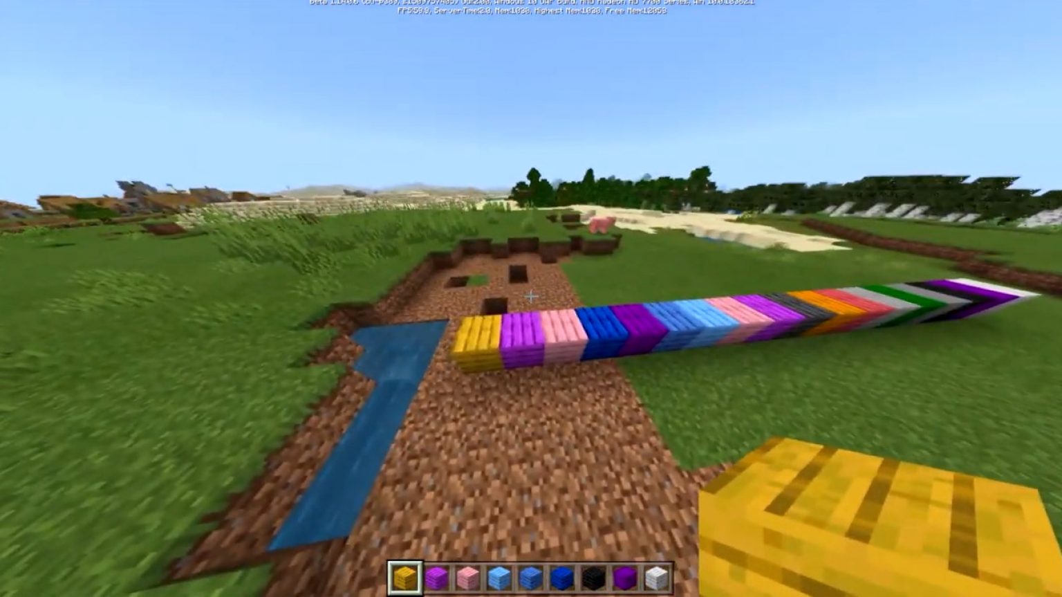 Colorable Planks Addon | Minecraft PE Bedrock Addons