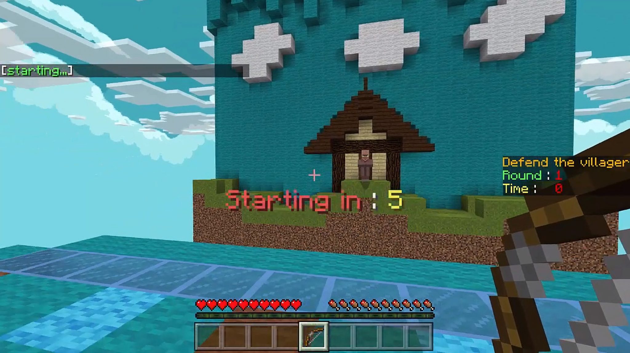 Defend The Villager Map | Minecraft PE Bedrock Maps