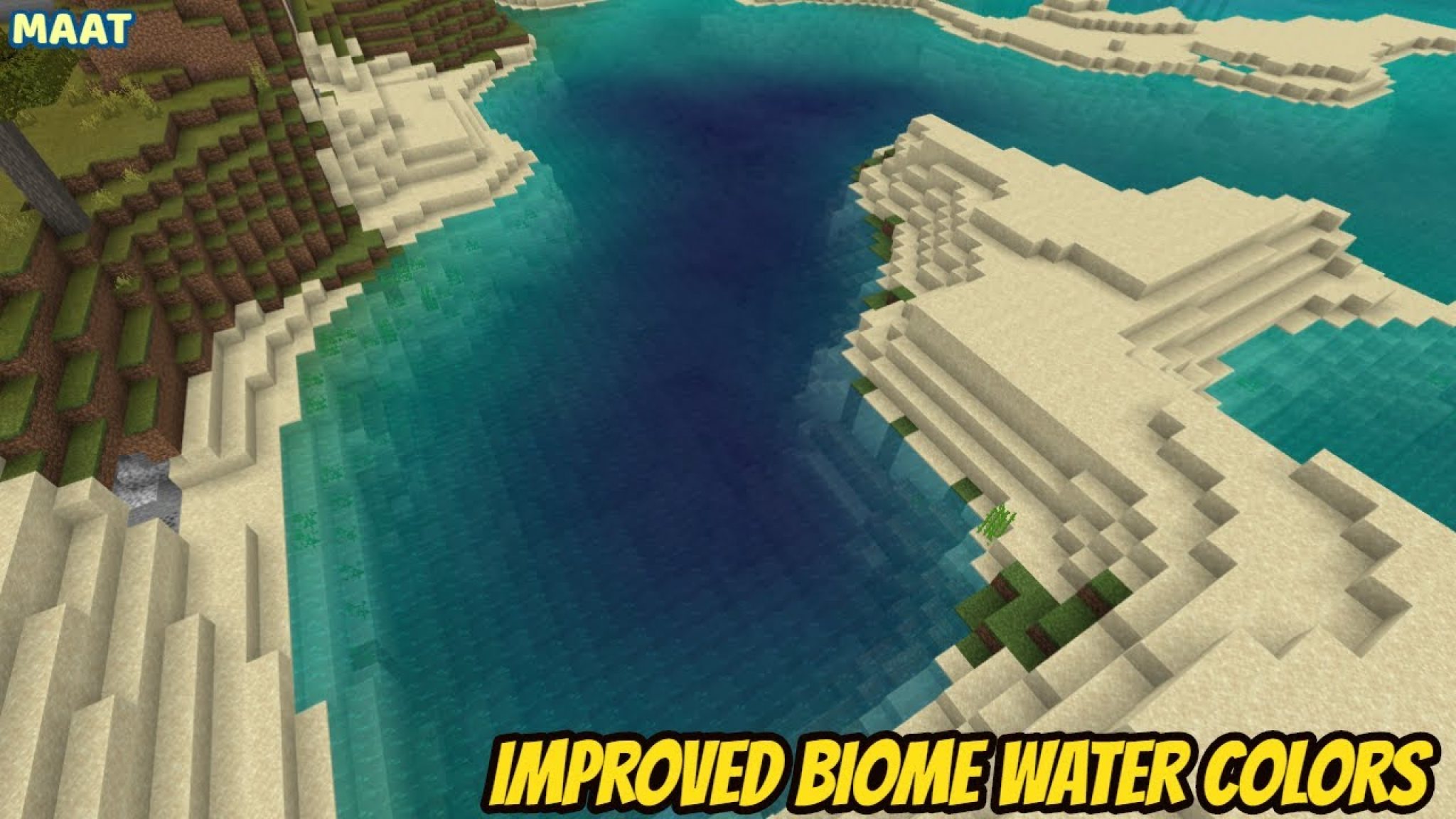 Improved Biome Water Colors Texture Pack | Minecraft PE Bedrock Texture ...