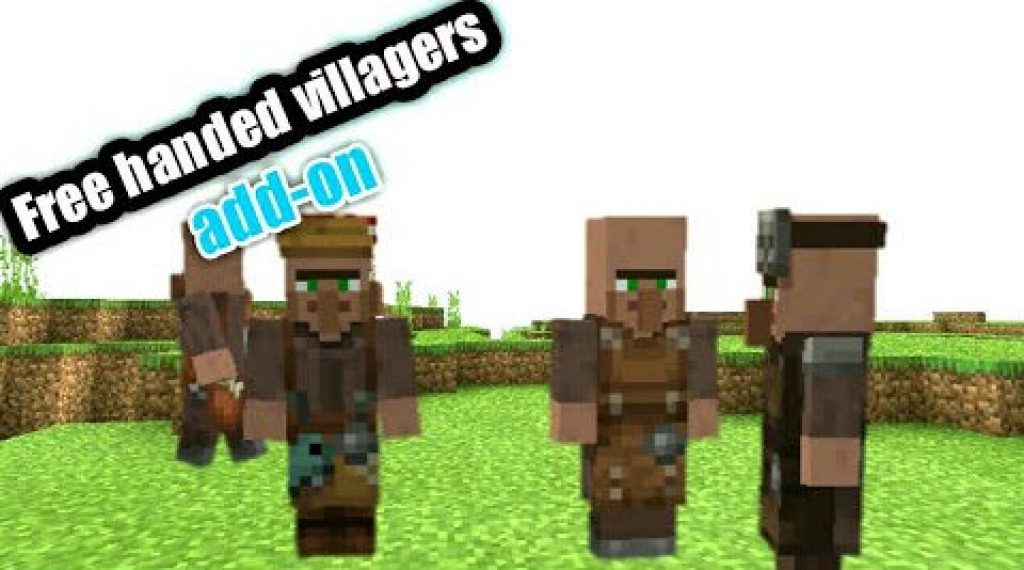 Free Handed Villagers and Illagers Mod | Minecraft PE Bedrock Mods
