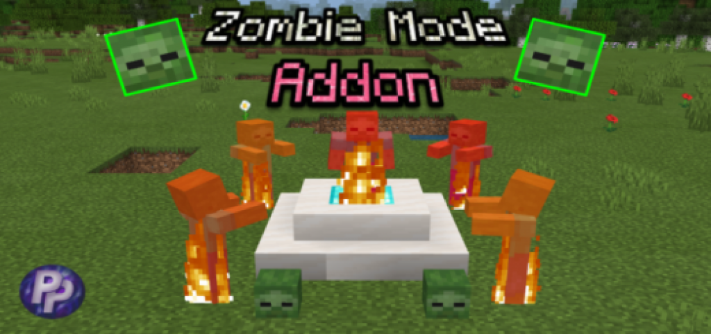 Zombie Mode Mod | Minecraft PE Bedrock Mods