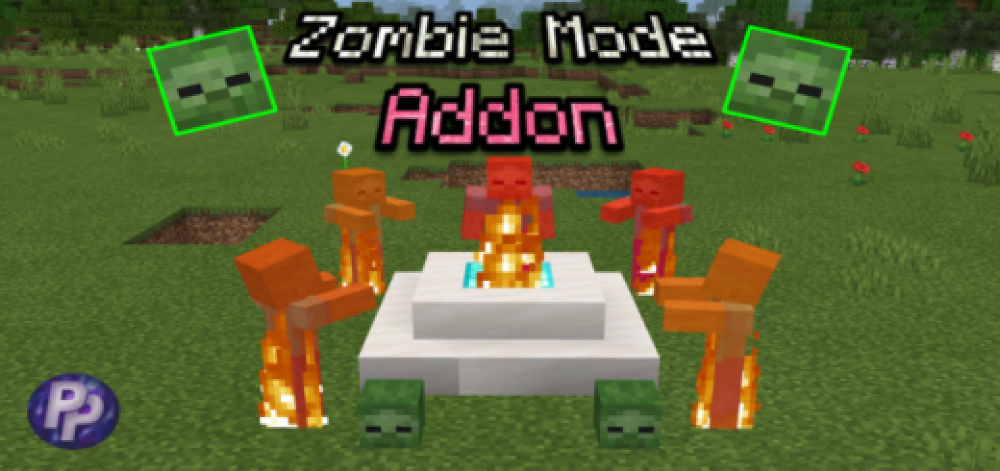 Zombie Mode Mod | Minecraft PE Bedrock Mods