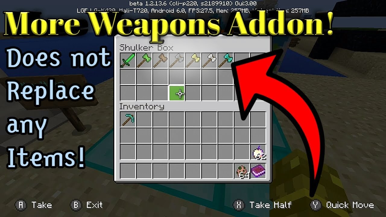 More Weapons Addon | Minecraft PE Bedrock Addons