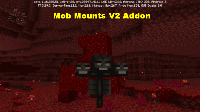 Mob Mounts V2 Addon | Minecraft PE Bedrock Addons