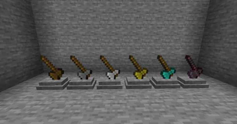 Weapon Pedestal Mod | Minecraft PE Bedrock Mods