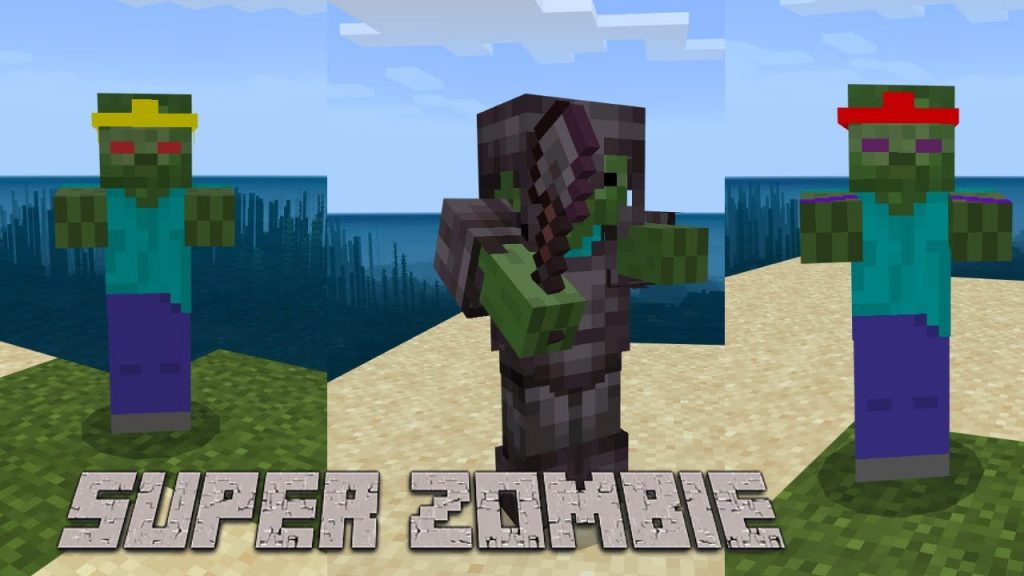 Super Zombie Addon | Minecraft PE Bedrock Addons