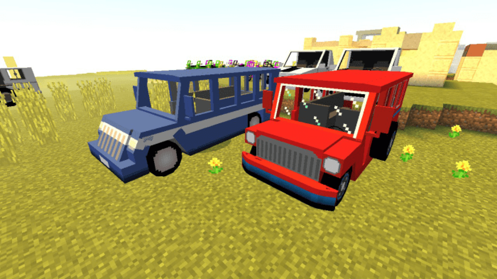 Simple Vehicles Mod | Minecraft PE Bedrock Mods